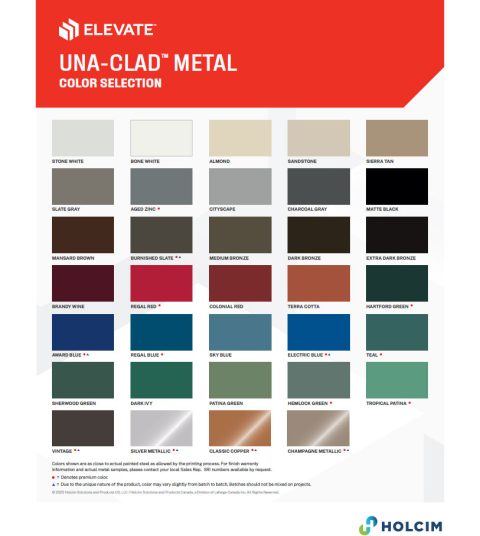 color charts - Chicago Metal Supply